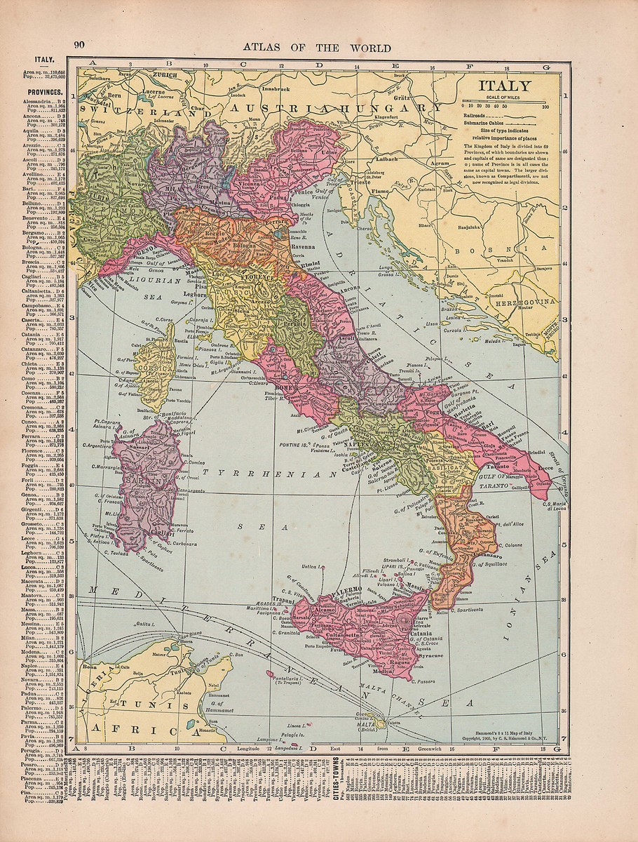Map Of Sicily And Italy