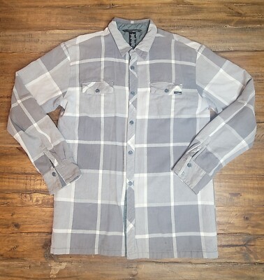 Ambiguous Quilted Shell Button Up Mens XL Skate Snowboard Y2K Matix ...