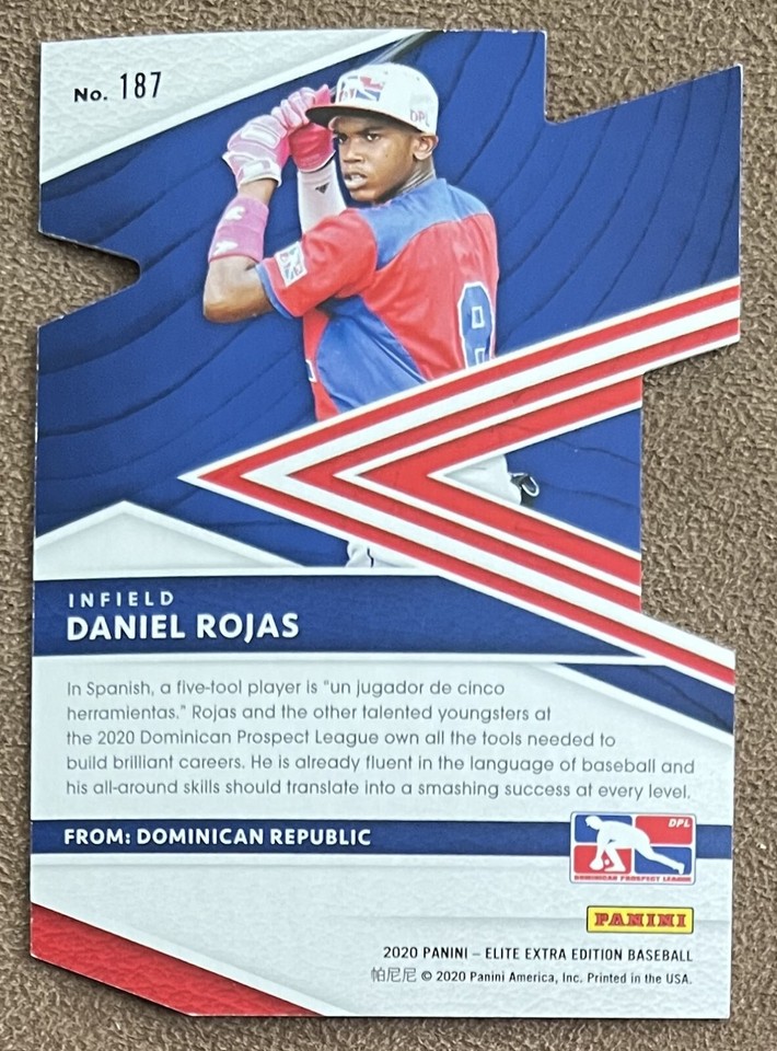 Daniel Rojas 2020 Panini Elite Extra Edition Decade Die-Cut Rookie #187 ...