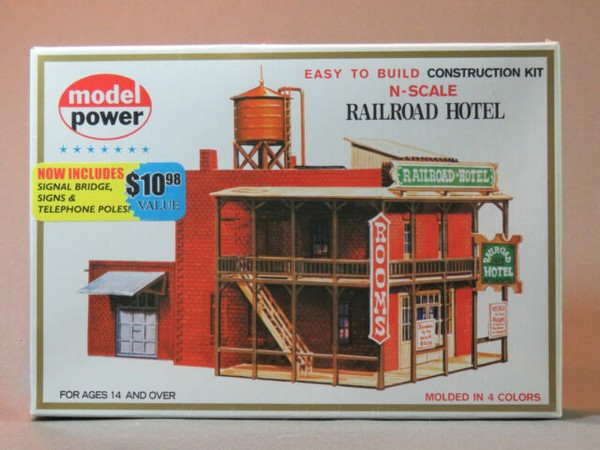 Model Power N Scale Railroad Hotel Building Kit Item 1512 S7 for sale ...