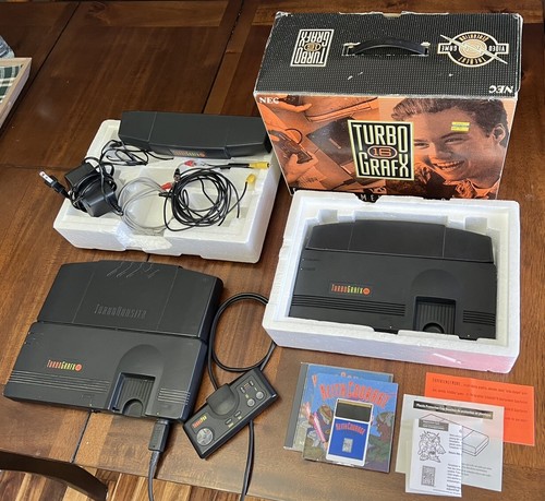 NEC Turbo Grafx 16 2x Consoles, Working Turbo Booster setup Hardware ...
