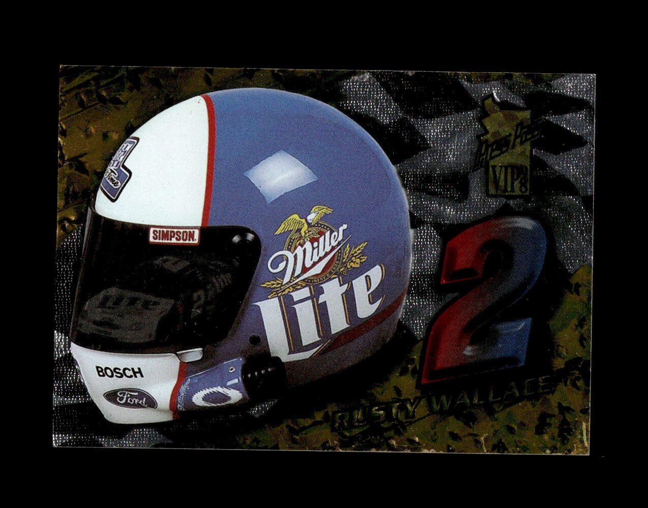 Press Pass VIP Rusty Wallace 1998 NASCAR Head Gear #HG9 | eBay