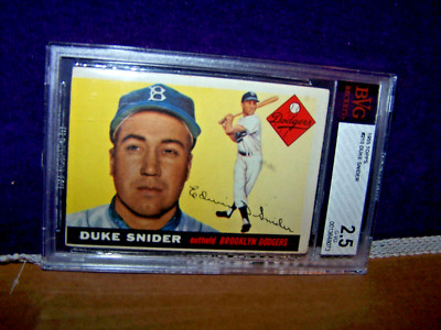 DUKE SNIDER 1955 TOPPS #210 BVG GRADED | eBay