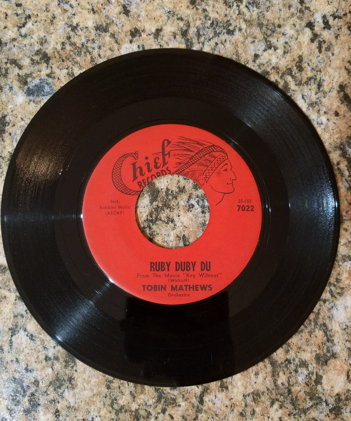 TOBIN MATHEWS LEATHERJACKET COWBOY/RUBY DUBY DU, CHIEF RECORDS 7022 ...