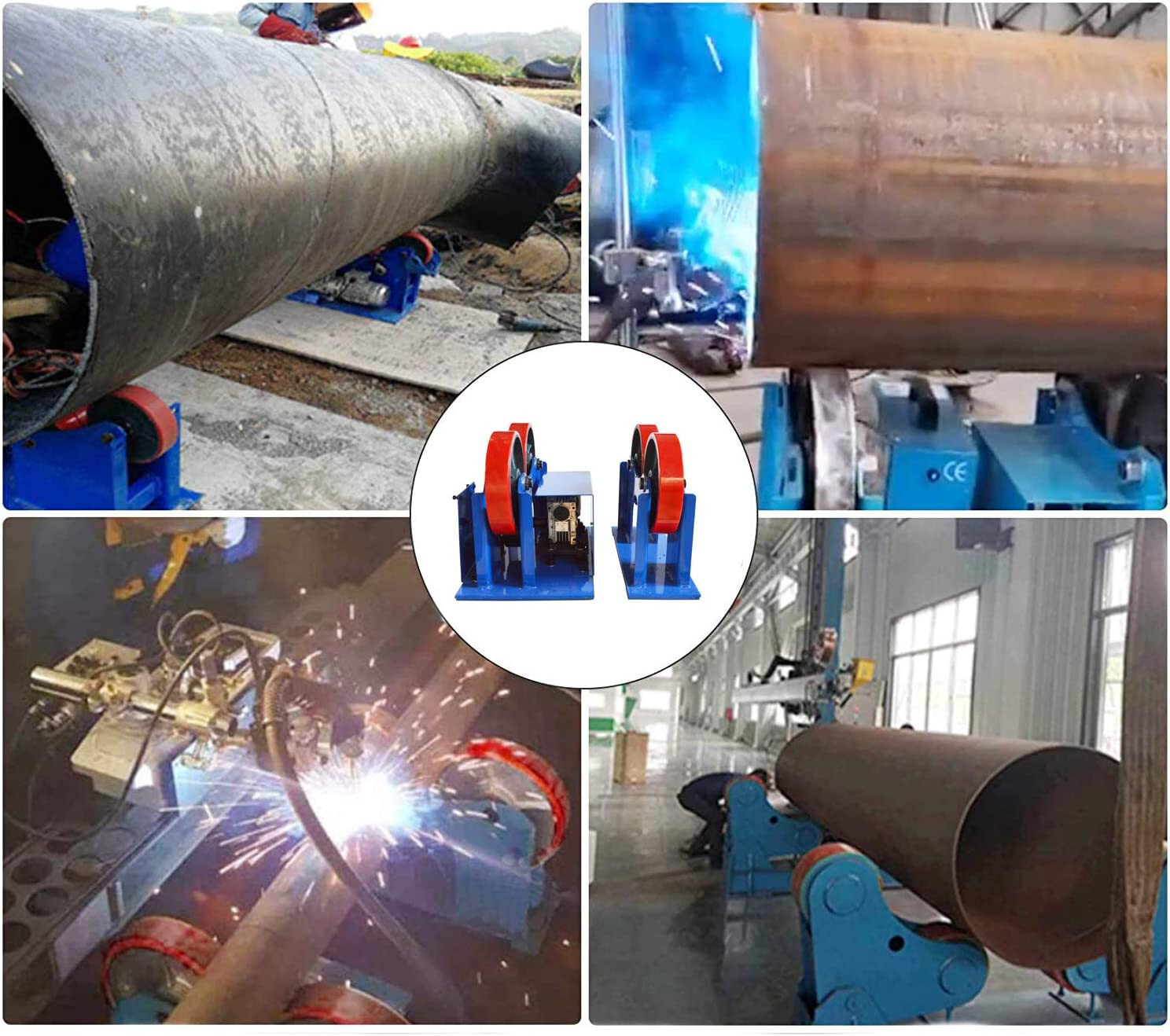 110V Tank Turning Welding Rolls Linkage Roller,2200 LB Rotary Welding ...