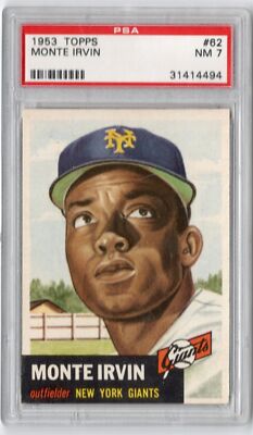 1953 Topps #62 Monte Irvin PSA 7 | eBay