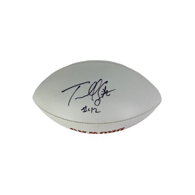 Cleveland Browns Terrell Smith #42 Autographed Football NFL Wilson Ball ...