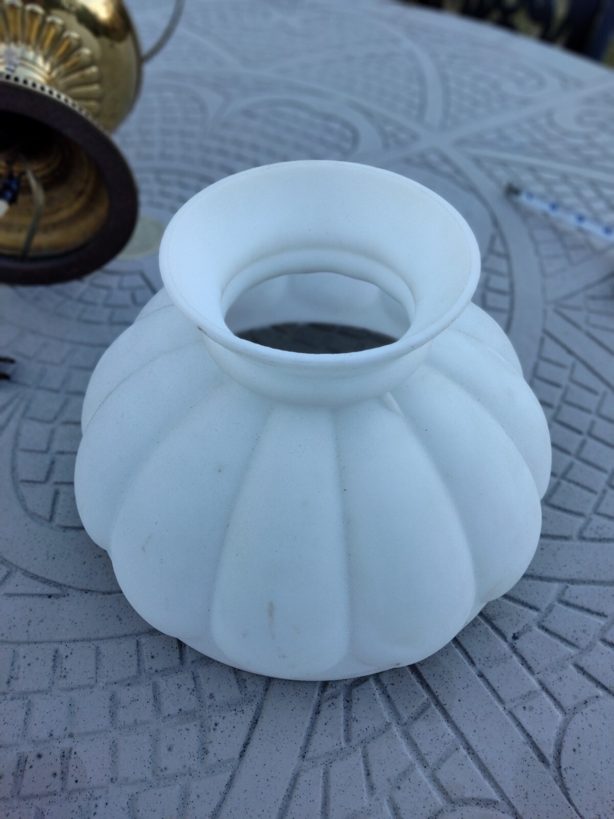 Vintage/Antique Brass Rayo Oil Lamp Electrified with Shade Ring, Works ...