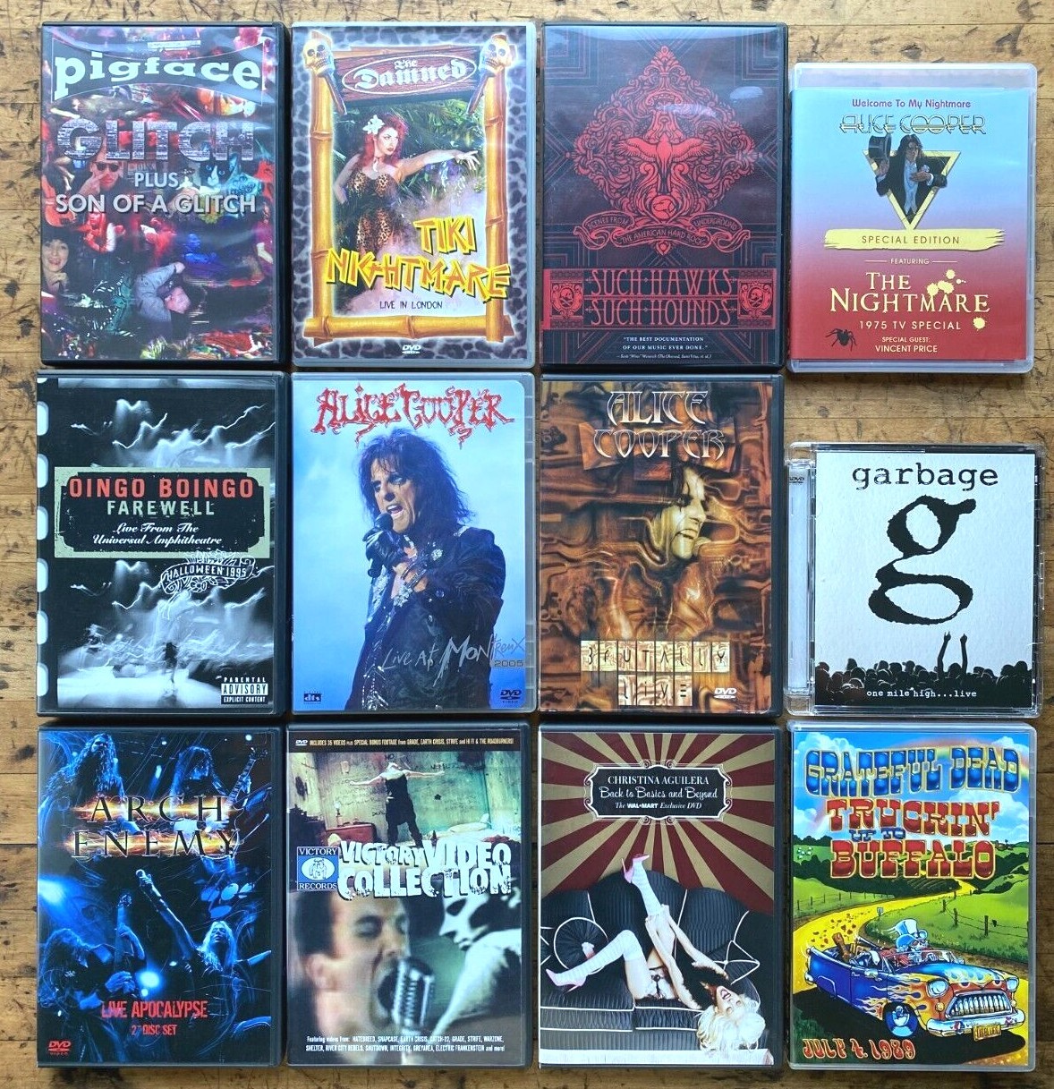 200+ Punk & Metal DVDs: The Damned, KMFDM, Pixies, The Cramps, Melvins ...
