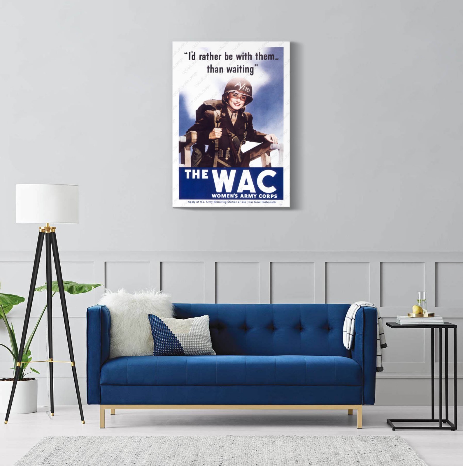 American WAC Propaganda Poster - Womens Army Corps, WWII WAC Recruiting ...