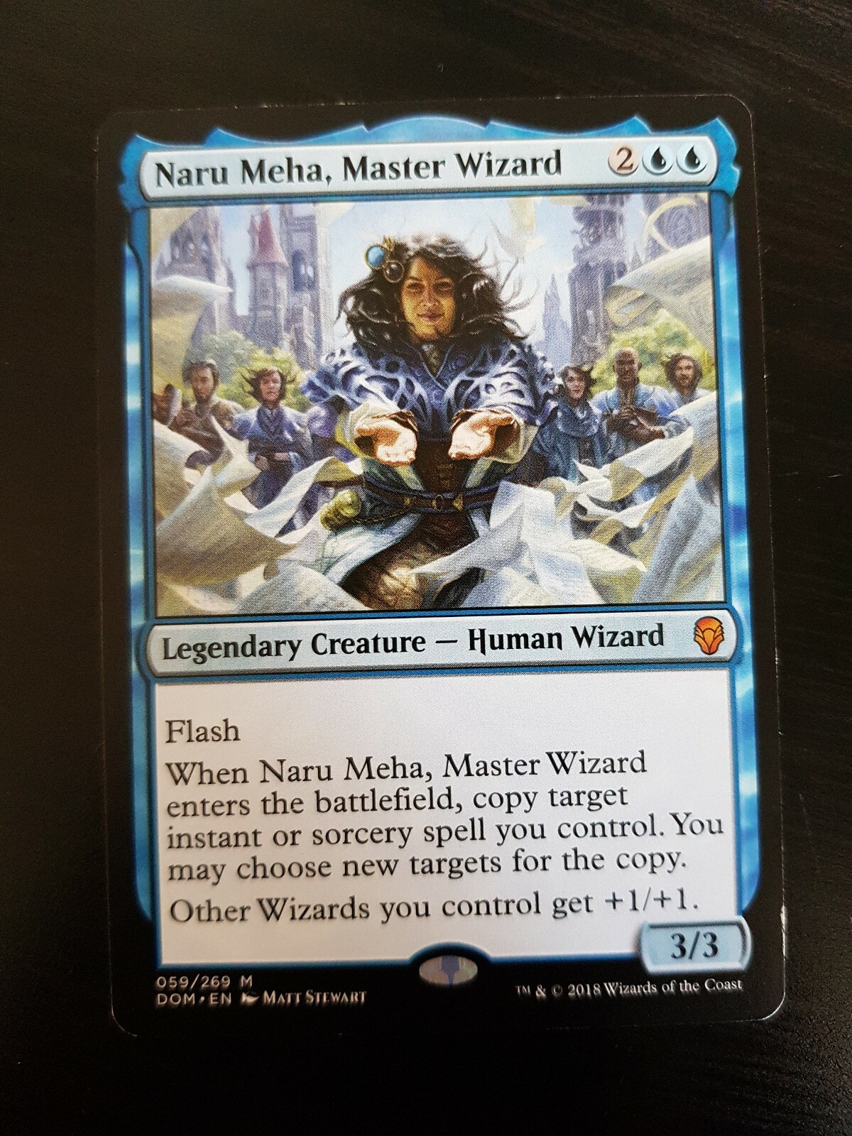 1x MTG Magic The Gathering TCG Naru Meha Master Wizard - Rare - Dominaria | eBay