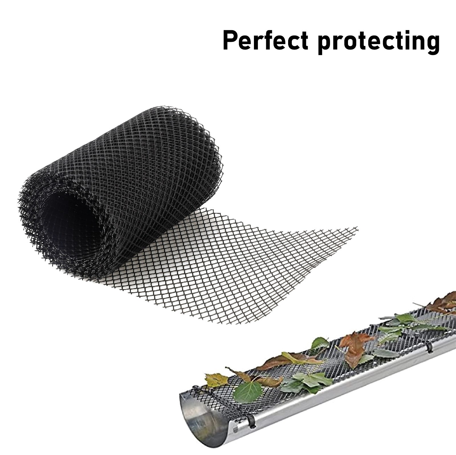 Gutter Mesh Gutter Protection Rolls Protection Debris Leaf Block Guard ...