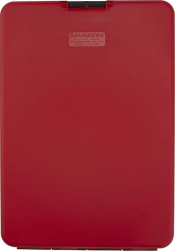 Saunders Slimmate Letter Size Storage Clipboard, Polypropylene, Red | eBay