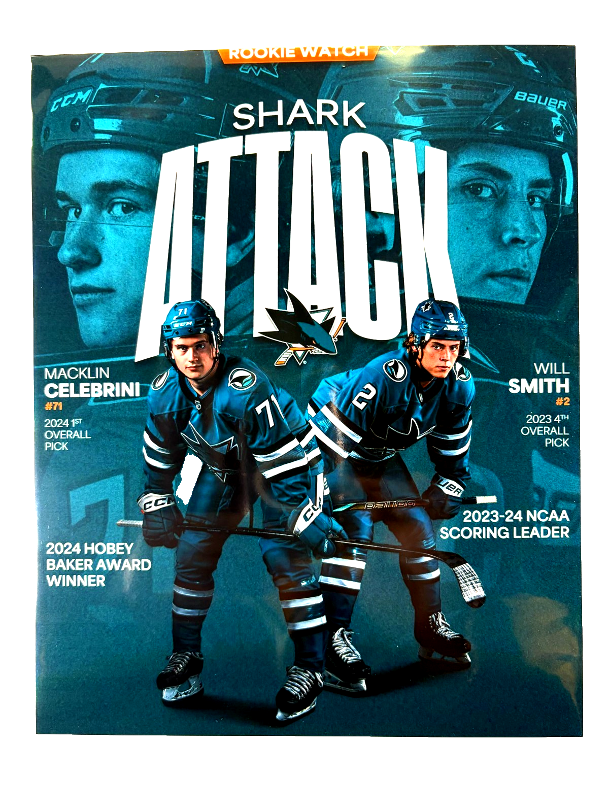 SHARK ATTACK MACKLIN CELEBRINI & WILL SMITH ROOKIE WATCH 8X10 PIC | eBay