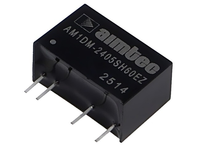 AM1DM-2405SH60EZ Converter: DC/DC 1W Input: 21.6-26.4VDC Output: 5VDC ...