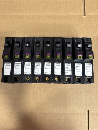 10PCS SQUARE D HOMELINE HOM115PDF HOM115PDFC PLUG ON NEUTRAL 15A AFCI ...