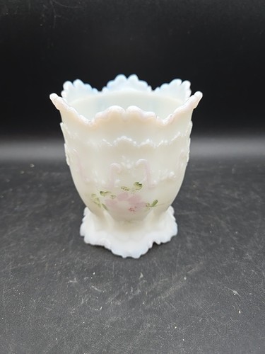 Antique Dithridge Versailles Pressed Milk Glass Spooner #195 USA 1900s ...