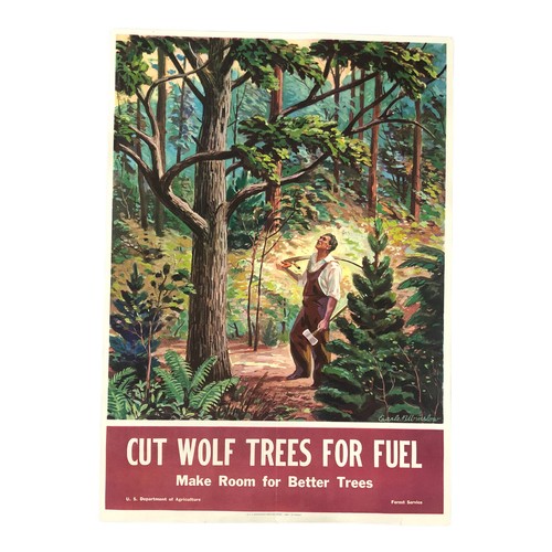 Earle B Winslow Original 1945 Forest Service Propaganda WWII Poster ...