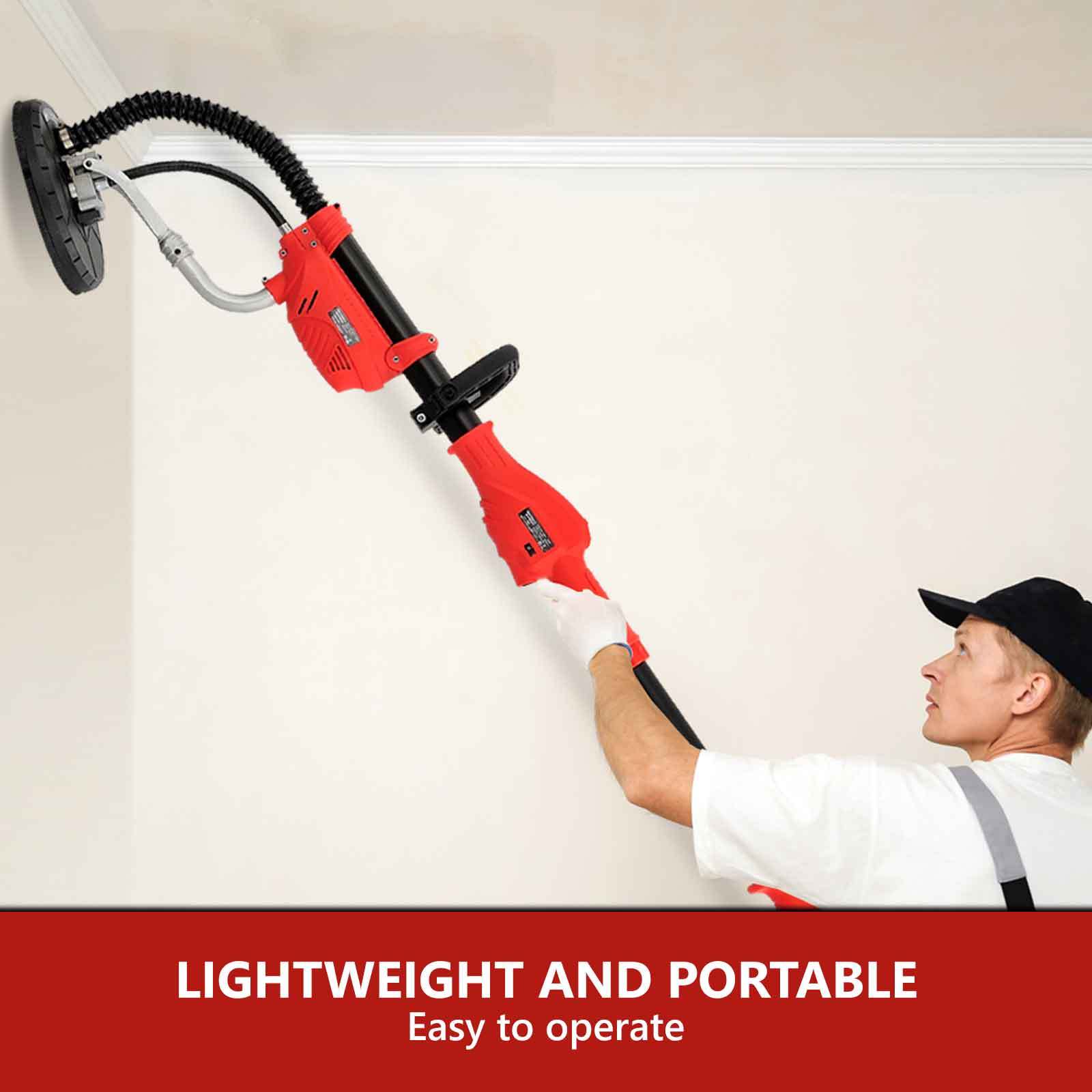 Drywall Sander Dust Free 710W Plaster Plasterboard Gyprock 12 Wall ...