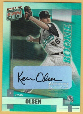 2002 Donruss Best of Fan Club Autographs #238 Kevin Olsen /325* 0160 ...