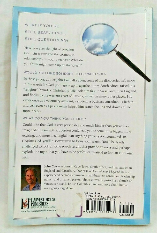 Used Googling God Searching For Faith Spiritual Life By John Cox ...