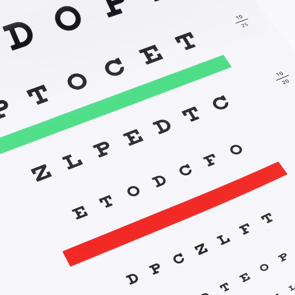 UCanSee Snellen Eye Chart Visual Acuity Chart for Eye Exams 10 Feet | eBay