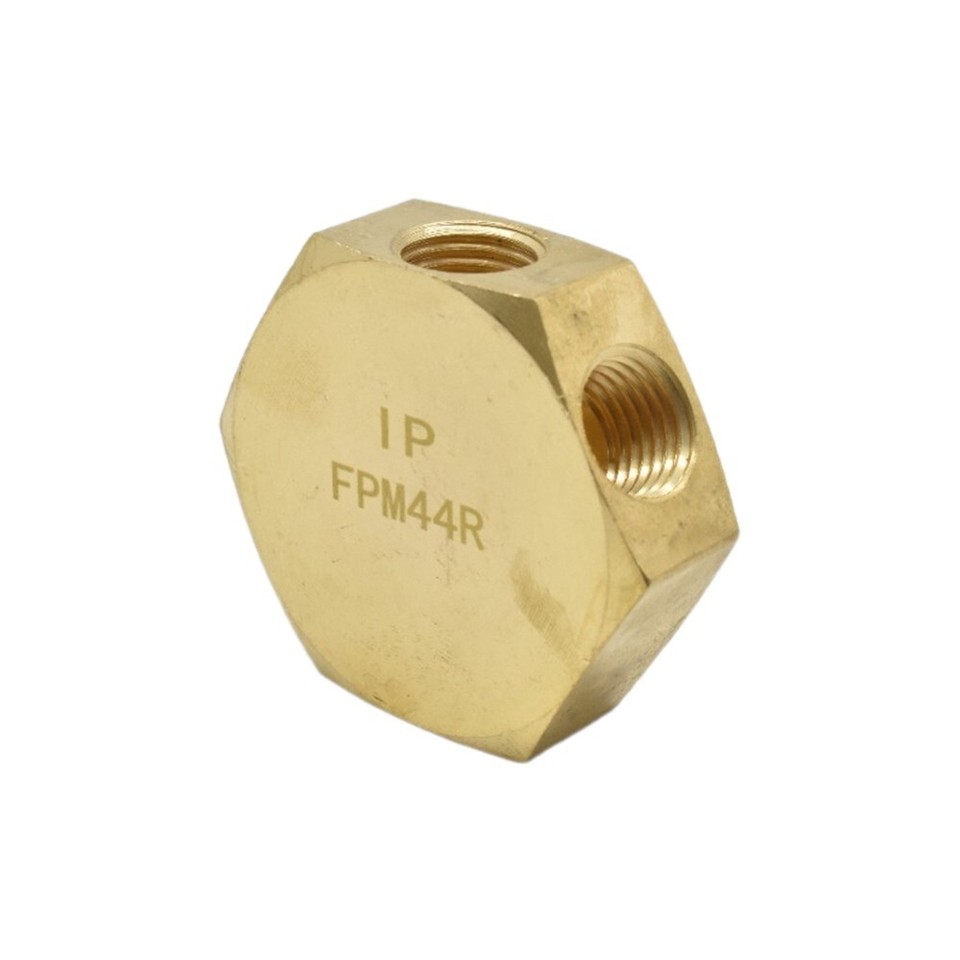 FPM44R Brass Flat Hex Manifold - 3 Way Outlets 1/4 Inch NPT Female | eBay