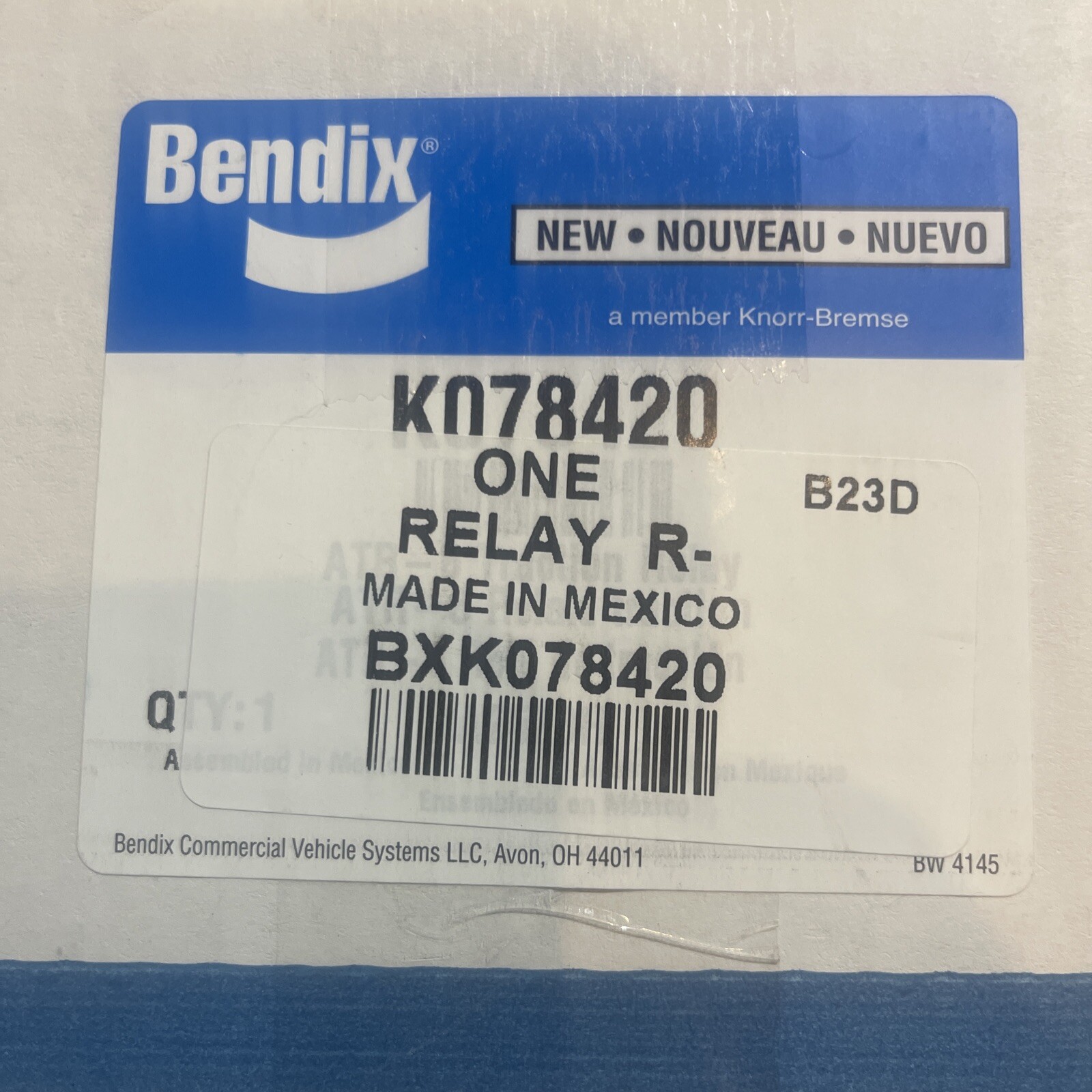 K078420 Bendix Atr-6 Brake Relay Traction Valve for sale online | eBay
