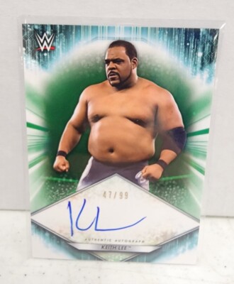 2021 Topps WWE Dexter Keith Lee Green Parallel Autograph Auto #/99 | eBay