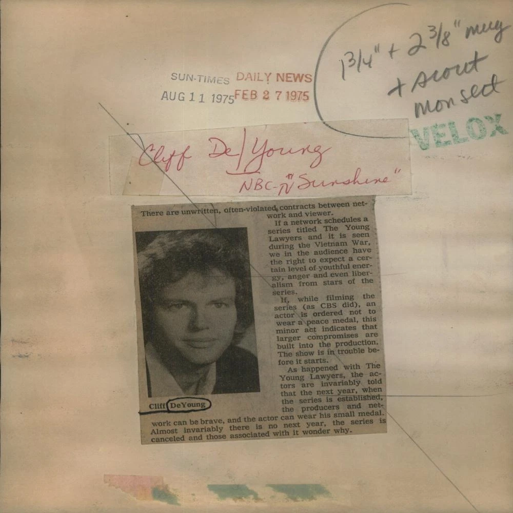 Cliff De Young Clear Light