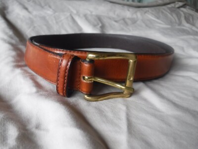 Mens Brown LEather Club Room BElt | eBay