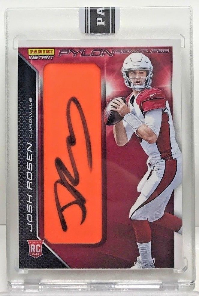 Josh Rosen 2018 Panini Instant Pylon Signatures RC Autograph Auto #'d 8 ...