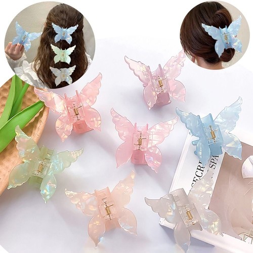 Hair Accessories Butterfly Hair Clips French Retro Grabbers Women Lady ...