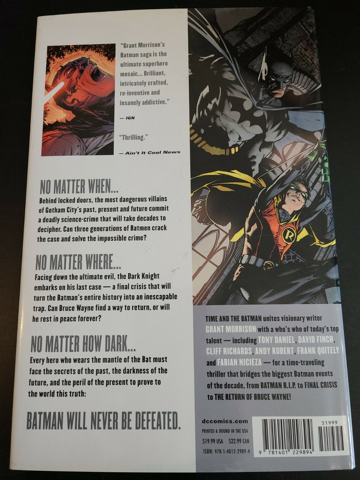 Batman: Time and the Batman (DC Comics May 2011) for sale online | eBay