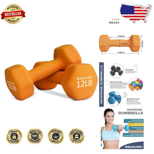 Cast Iron Neoprene Coated Dumbbell Set - Perfect for All Fitness Levels ...