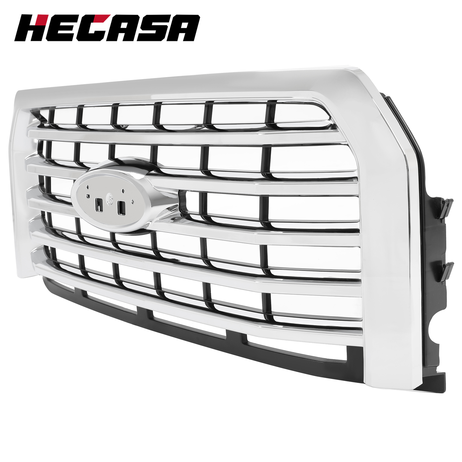 For Ford F-150 2015-2017 ABS Chrome Front Upper Bumper Grille #FL3Z ...