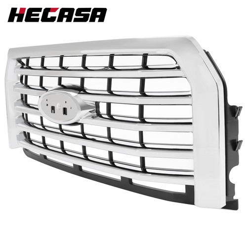 For Ford F-150 2015-2017 ABS Chrome Front Upper Bumper Grille #FL3Z ...