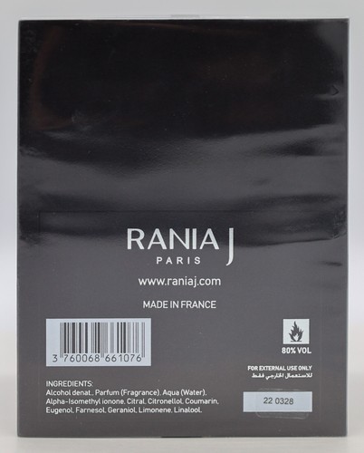 Rania J Cuir Andalou 100ml / 3.4 oz EDP Authentic Sealed & Fast by ...