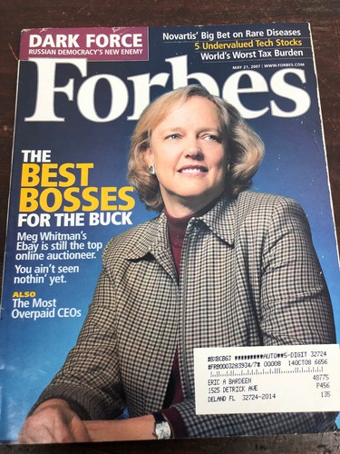 Vintage Forbes May 2007 Magazine - The Best Bosses Meg Whitman's Ebay ...