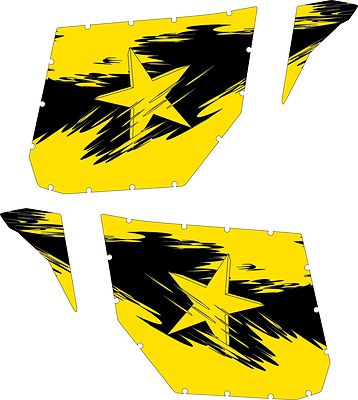 Pro Armor Door Graphics Kit Can-Am Commander Yellow Can Am Decal ...