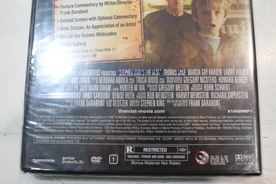 The Mist (DVD, 2007) | eBay Australia