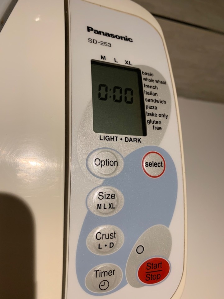 Panasonic Automatic Breadmaker SD-253 with Raisin/Nut Dispenser | eBay UK