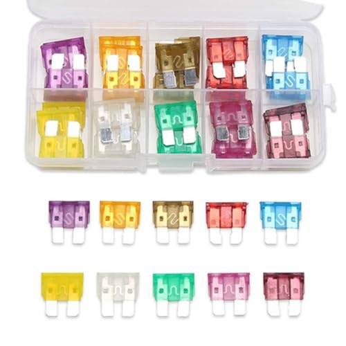 Quick Identification Car Fuses 50PCS Assortment Kit saving and ...