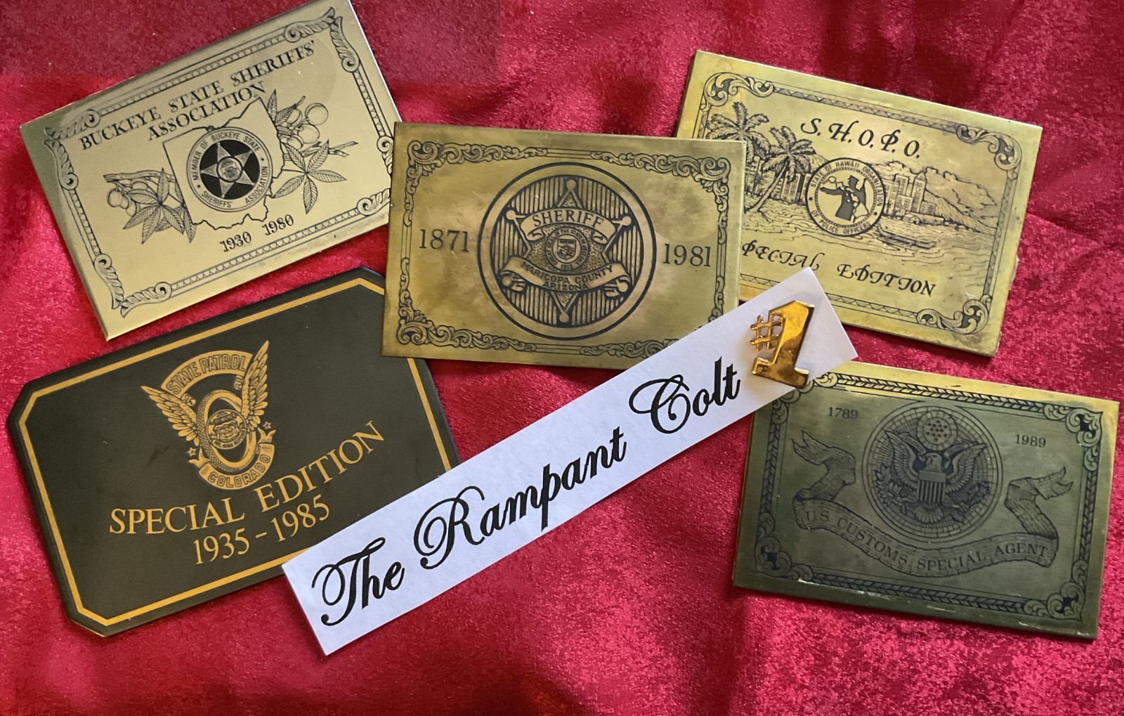 COLT LIMITED EDITION FIREARMS CASE PLATES SEE PHOTO NEW CONDITION | eBay