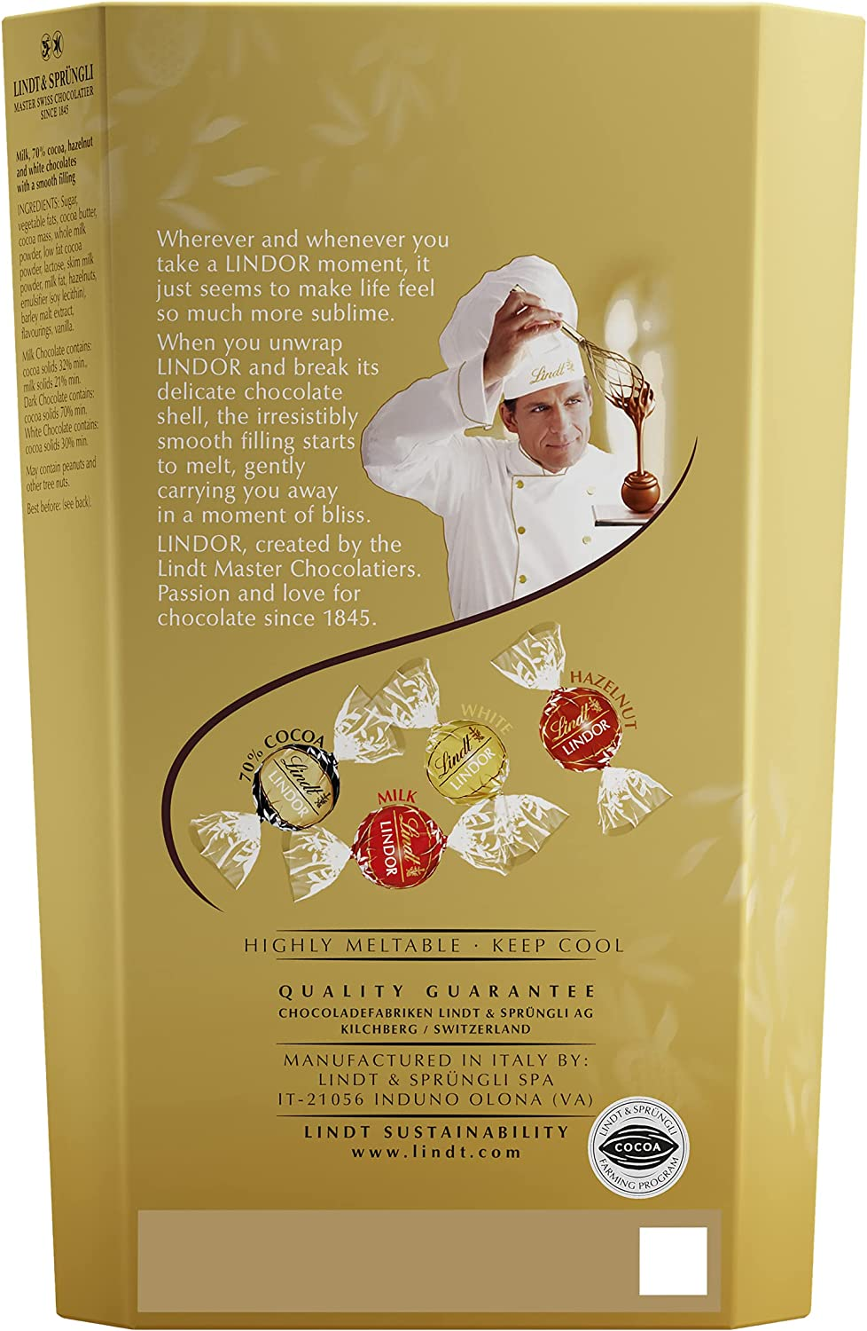 Lindt Lindor Assorted Chocolate Truffles Cornet Approx 27 Balls 333g ...