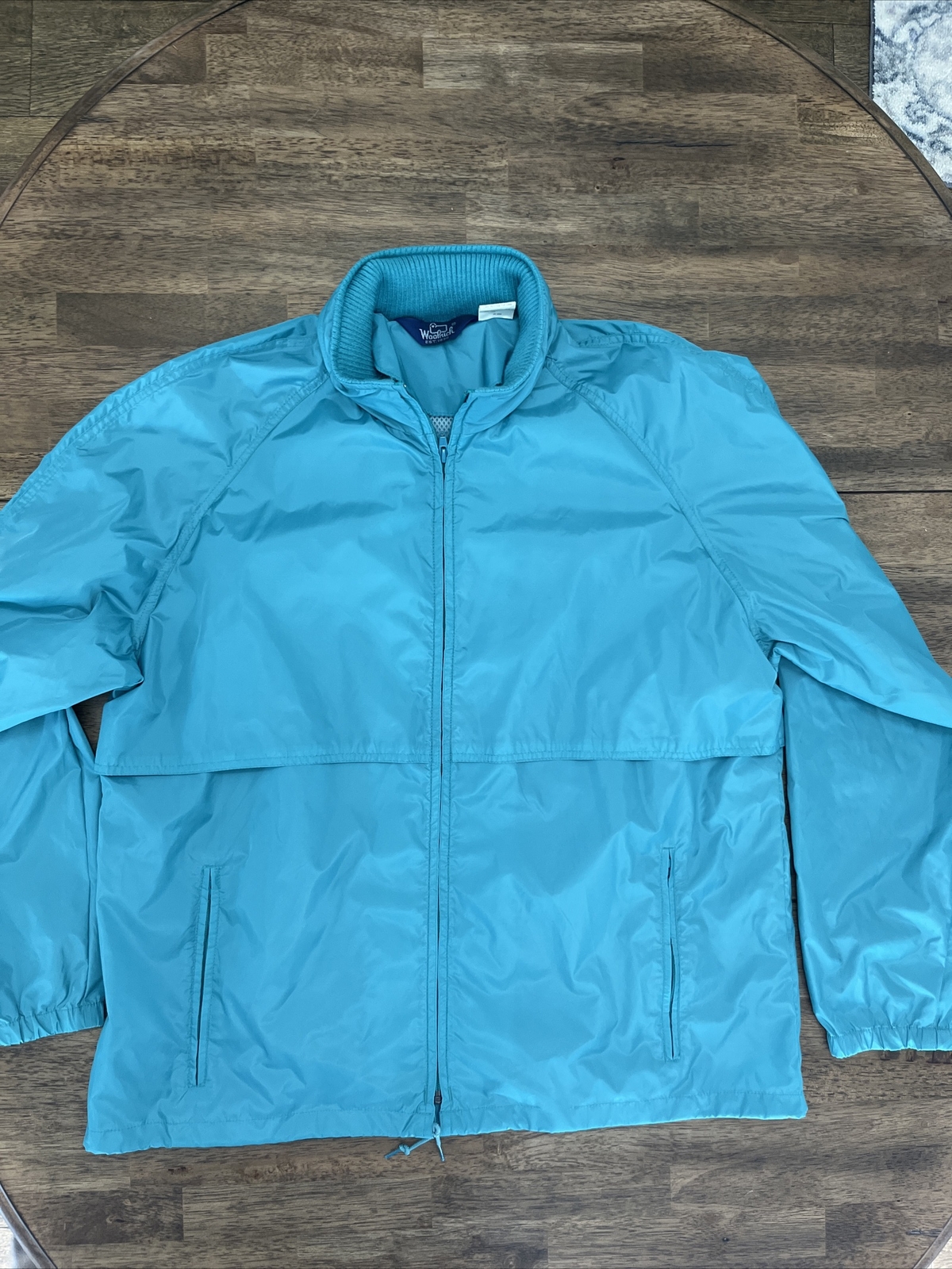 Vintage Woolrich 100% Nylon Rain Jacket With Hood Lar… - Gem