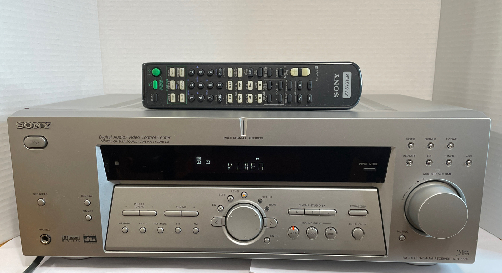 SONY STR-K502 - 5.1 Channel AM FM Stereo Surround Sound Receiver System ...