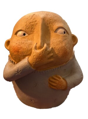 Boy Holding Nose Statues for Home Toilet Bathroom Decor Funny Resin ...