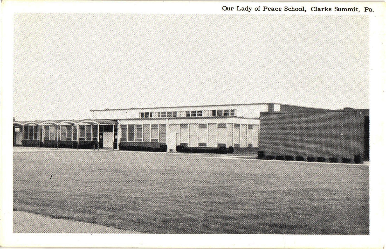Clarks Summit Pennsylvania Our Lady of the Peace School Postcard 1960s ...