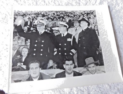 VINTAGE PHOTO ADMIRAL LOUIS DENFELD FIRED BY TRUMAN NAVY NOTRE DAME ...